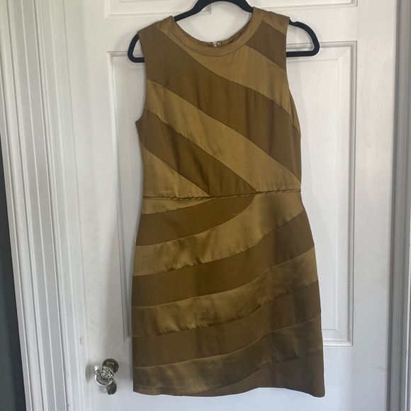 Jessica Simpson | Dresses | Jessica Simpson Gold Satin Dress | Poshmark